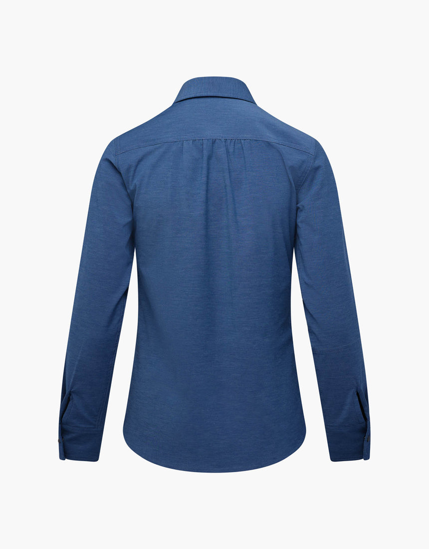 Long Sleeve Explorer Shirt : Midnight Denim - Women's | SHREDLY