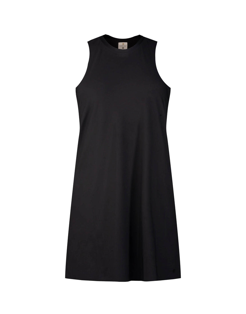 Beyond Tech Cool Down Dress : Noir - Women's | SHREDLY