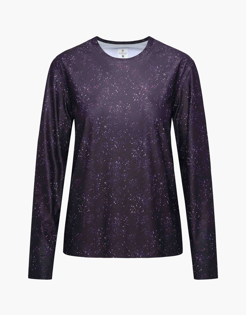 Beyond Tech Long Sleeve : Galaxy Splatter - Women's | SHREDLY