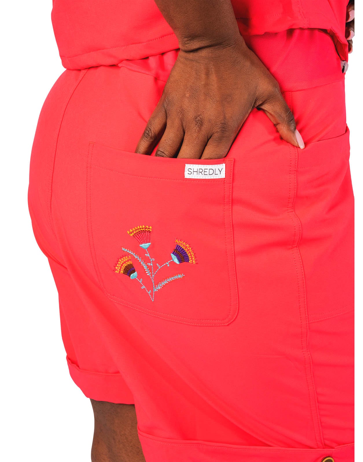 Droptail Trail Romper : Nebula Pink - Women's | SHREDLY