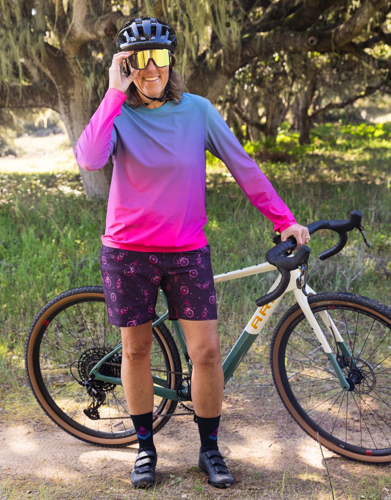 SHREDLY x Marley Blonsky : Limitless 7" - Stretch Waistband High-Rise Short : MF Manatee - Women ...