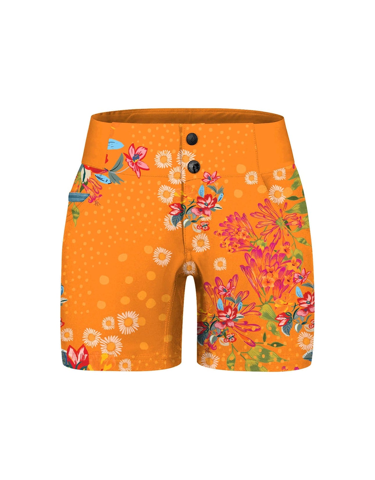 All Time 5" - Zipper Snap Mid-Rise Short : Flora Sol - Women's | SHREDLY
