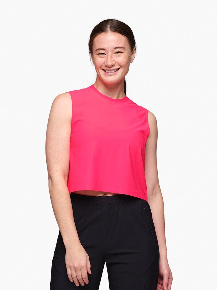 Beyond Tech Boxy Tank : Nebula Pink - Women's | SHREDLY