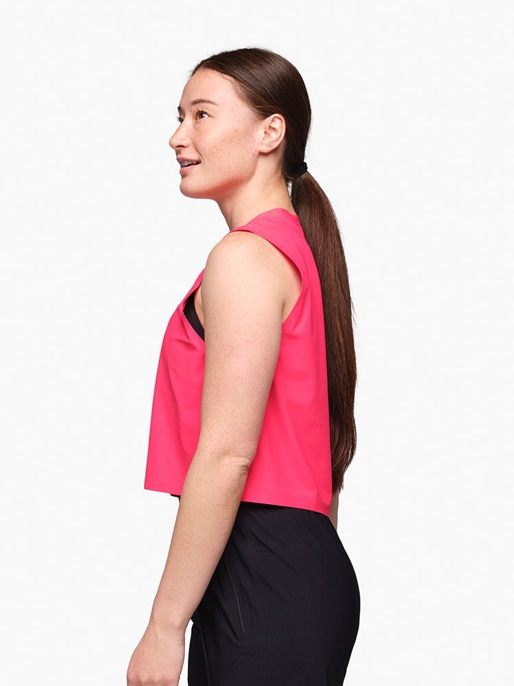 Beyond Tech Boxy Tank : Nebula Pink - Women's | SHREDLY