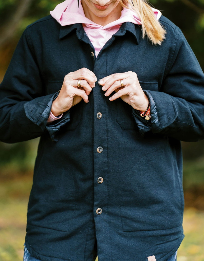 Oversized Explorer Shacket : Noir - Women's | SHREDLY