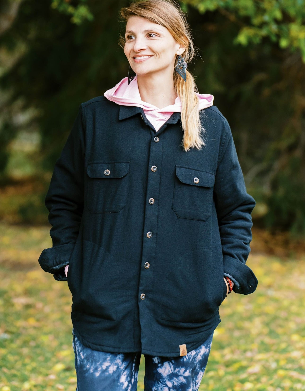 Oversized Explorer Shacket : Noir - Women's | SHREDLY